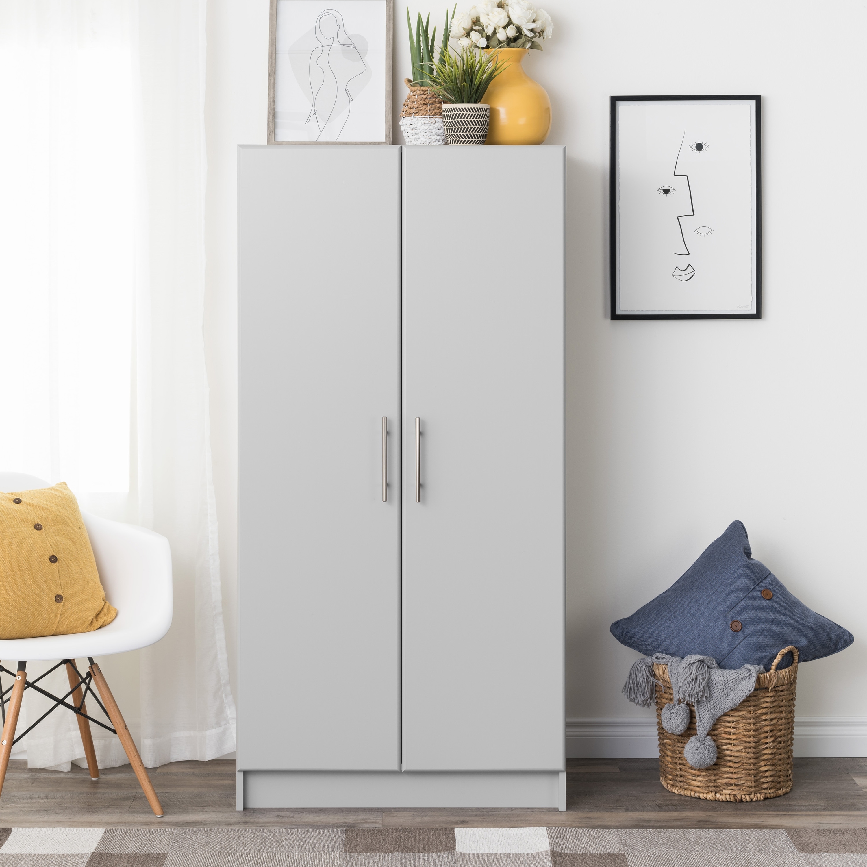 Prepac Elite Armoire Wardrobe Closet Cabinet with Hanging Rail Bed Bath Beyond 6721896