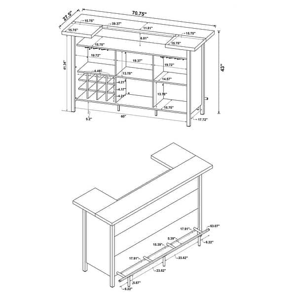 Bellemore Freestanding Home Bar Wine Cabinet - Bed Bath & Beyond - 42497282