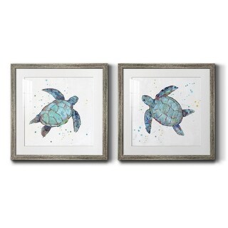Bubbly Blue Turtle I- Premium Framed Print - Ready to Hang - Bed Bath ...