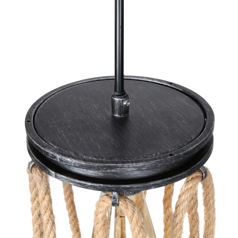 Farmhouse 1-Light Cylinder Pendant Lights for Kitchen Island - D5.5" x ...