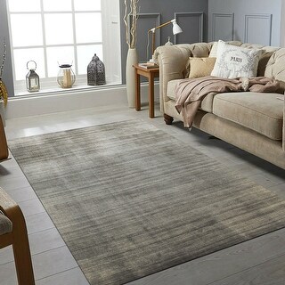 Porch & Den King Rayseth Grey Solid Handmade Area Rug - Bed Bath ...