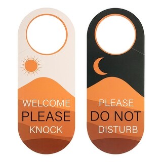 9x3.5 Inch Do Not Disturb Door Hanger Sign Double Sided Hanging Sign ...