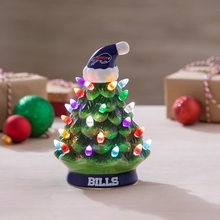 8" LED Ceramic Tabletop Christmas Tree, Buffalo Bills - Bed Bath ...