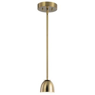 Kichler Baland 4 Inch 1 Light Mini Pendant in Brushed Natural Brass ...