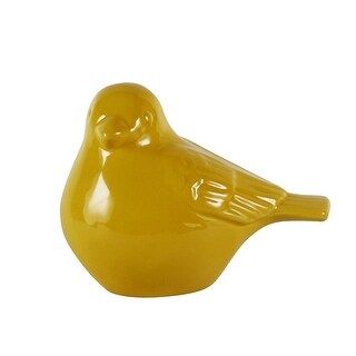 8" Mustard Yellow Bird Figurine Tabletop Decor - Bed Bath & Beyond ...