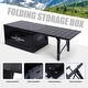Folding Table, Storage Bin with Table, Collapsible Storage Box with ...