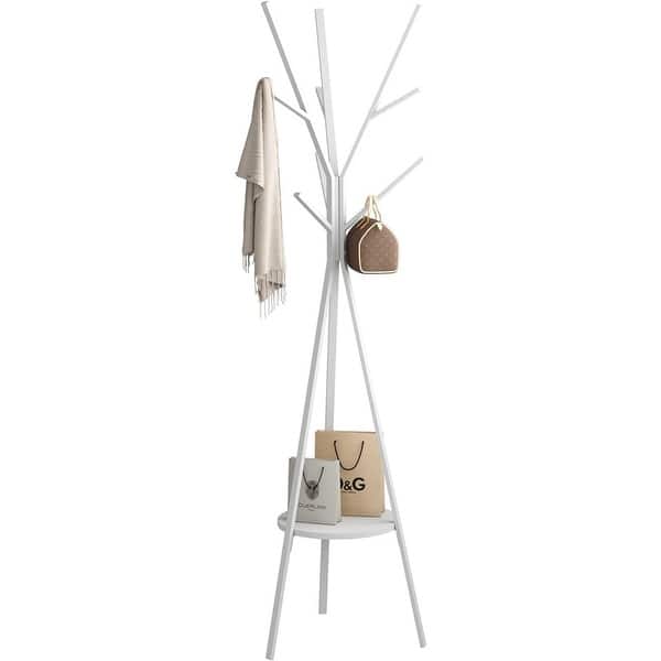 Clothes Rack Hat Rack Free Standing Tree Metal Clothes Rack Clothing ...