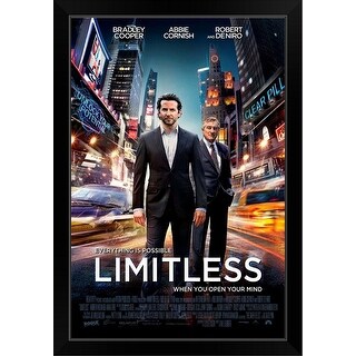 "Limitless - Movie Poster - UK" Black Framed Print - Bed Bath & Beyond ...