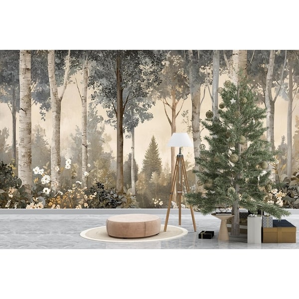 neutral tree wallpaper