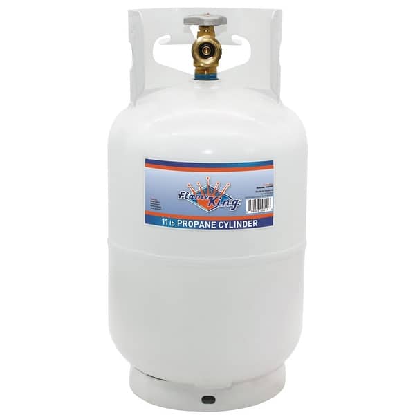 Flame King 10LB Steel Propane Tank Cylinder with Type 1 OPD Valve - Bed ...