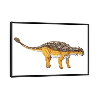 iCanvas "Ankylosaurus Dinosaur, Side View On White Background" by ...