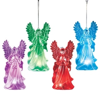 Color Changing LED Angels Christmas Ornaments - Bed Bath & Beyond ...