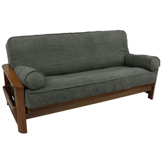 Blazing Needles Full Size Microsuede 3-piece Futon Cover Set (As Is ...