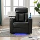 Premium Power Recliner with Storage Arms, Cupholders, Swivel Tray Table ...