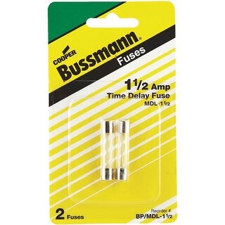 Bussmann 1-1/2A Electronic Fuse BP/MDL-1-1/2 Unit: CARD - Bed Bath ...