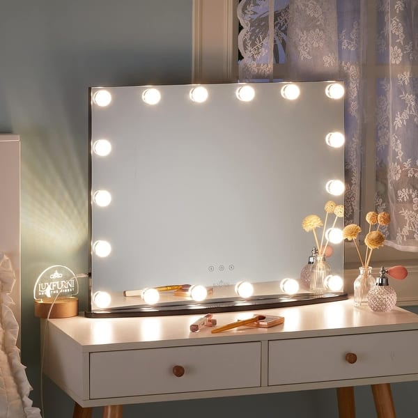 light up tabletop mirror