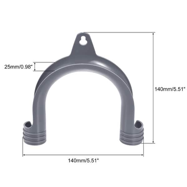 Universal U-Shape Washer Drain Hose Hook Drain Hose Guide Gray - Bed ...