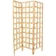 Brown Rattan Handmade Woven Geometric 3 Panel Geometric Partition Room ...