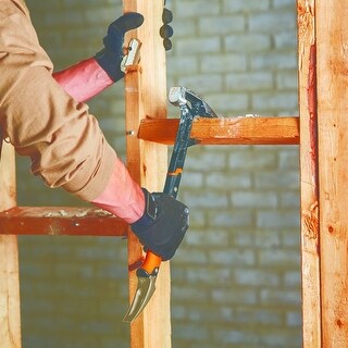 Fiskars 751400-1001 IsoCore Steel Demolition Wrecking Bar, Orange, 18 ...