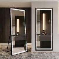 65" x 24" Full Length Mirror Floor Mirror with LED Lights - On Sale ...