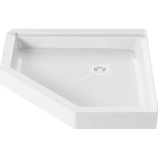 PROFLO Morenci 36" x 36" Neo-Angle Shower Base with Triple Threshold ...