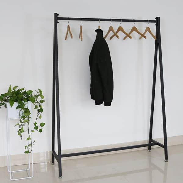Black Dress Display Stand Garment Rack Clothing Hanger Stand - 120cm ...