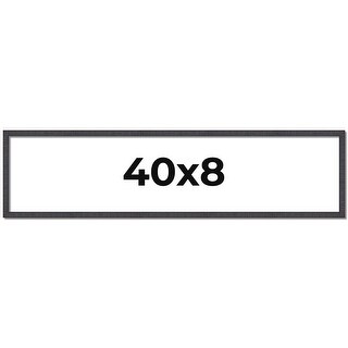 40x8 Frame Brown Solid Wood Picture Frame - Complete Modern Photo - Bed ...