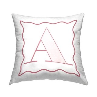 Stupell Polka Dot Pink Letter Throw Pillow Design by Lil' Rue - Bed ...