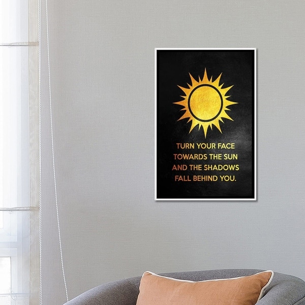 iCanvas "Turn Your Face Towards The Sun" by Adrian Baldovino Framed ...