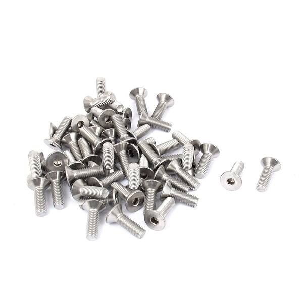 M5 x 16mm 304 Stainless Steel Hex Socket Countersunk Flat Head Screw ...