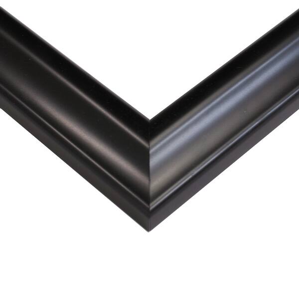 13x24 - 13 x 24 Swoop Black Solid Wood Frame with UV Framer's Acrylic ...