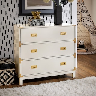 Kedric 5-Drawer Gold Accent Chest by iNSPIRE Q Bold - On Sale - Bed ...