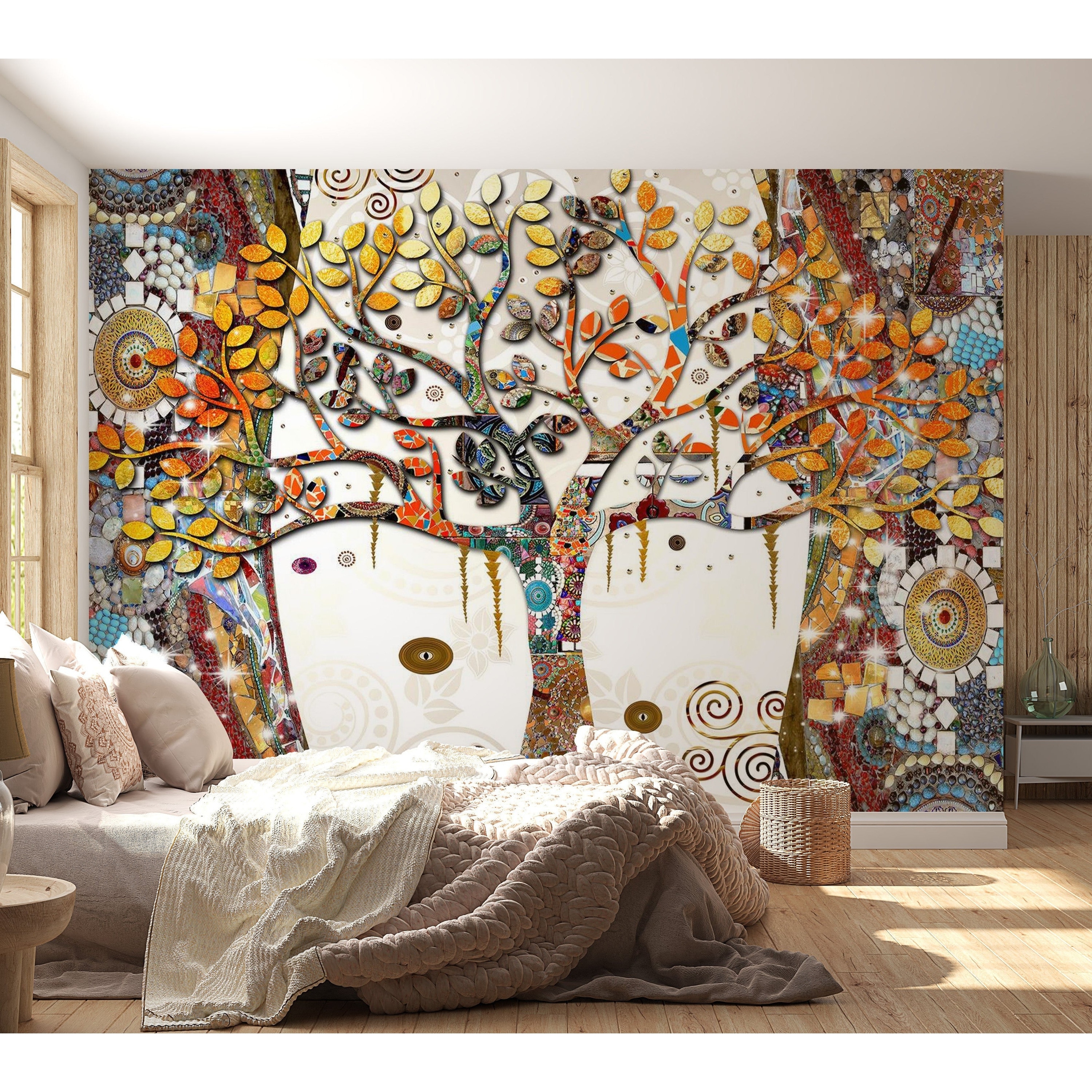 trees wallpaper mural