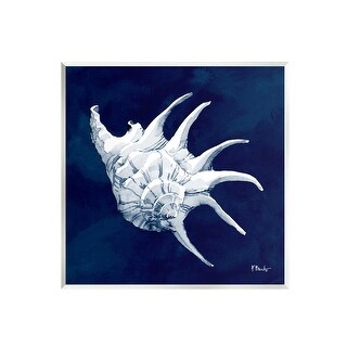 Stupell Cyanotype Shells Traditional Conch Wall Plaque, Design By Paul ...