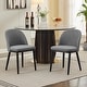 Upholstered Dining Chairs,Modern Fabric Kitchen Side Chairs with Thick ...