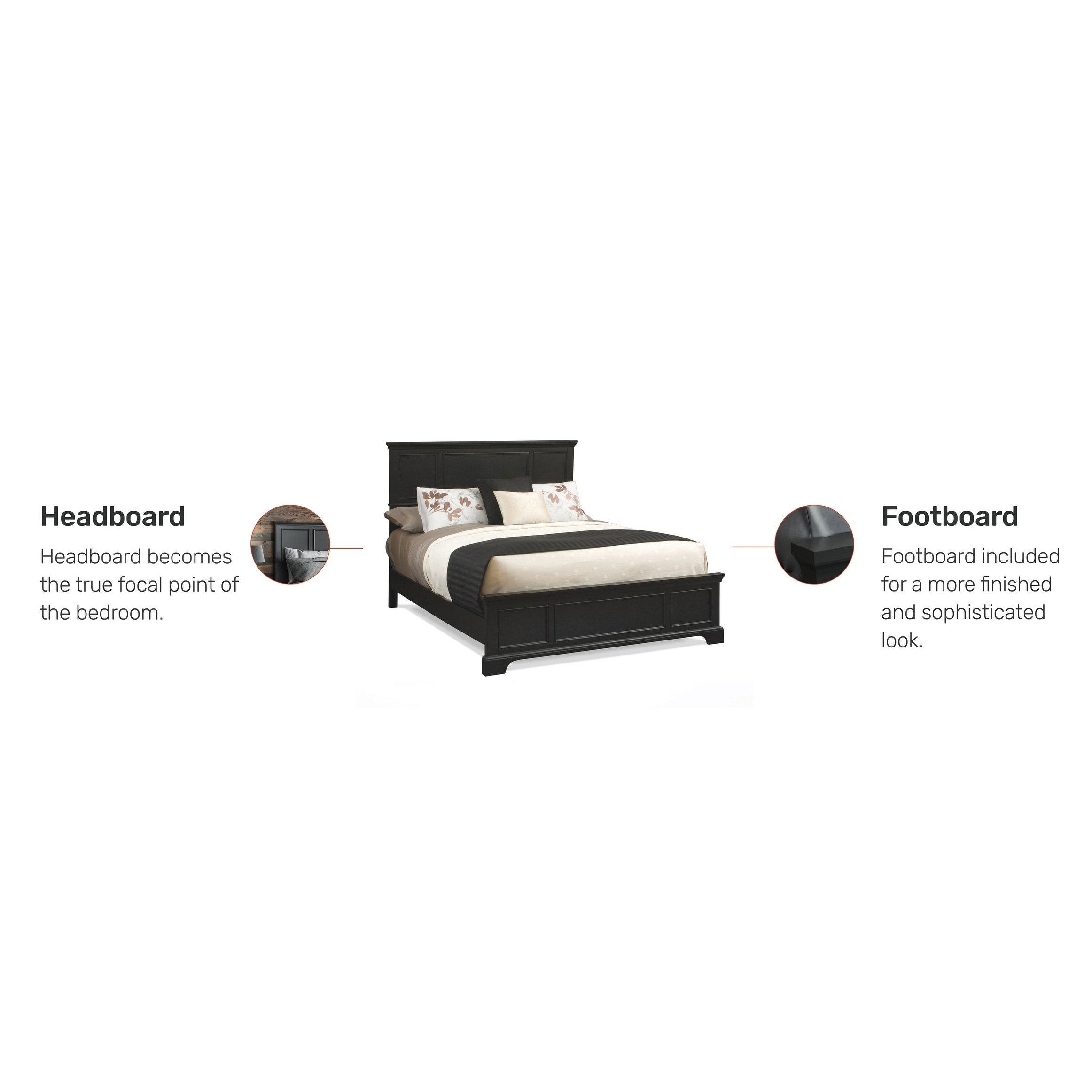 Homestyles Bedford Black Queen Bed On Sale Bed Bath Beyond 20461164