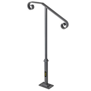 Single Post Handrail Wrought Iron Post Mount Step Grab Supports in ...