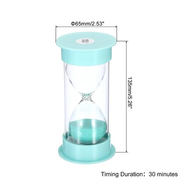 30 Min Sand Timer, 5.26x2.53" Small Sandy Clock, Count Down Sand Glass ...