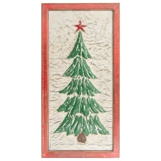Seasonal Abode Metal Embossed Christmas Tree Wall Decor - Bed Bath ...