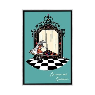 iCanvas "Alice and the Looking Glass Colour" by Eleanor Stuart Framed ...