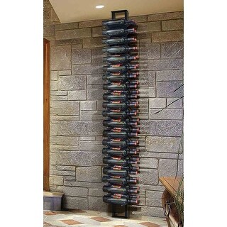 Epicureanist 9-Bottle Modern Peg Wine Rack (Black) - Bed Bath & Beyond ...