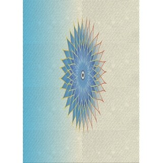 Ahgly Company Machine Washable Transitional Pale Blue Lily Blue Area ...