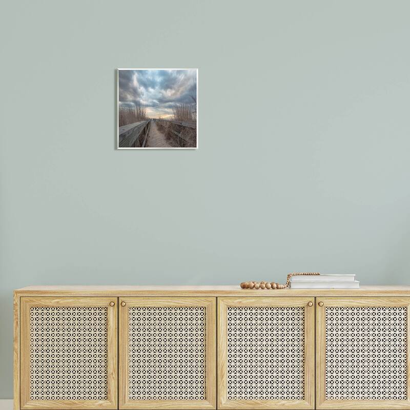 Stupell Cloudy Coastal Boardwalk View Wall Plaque Art by Pat DeLuca ...