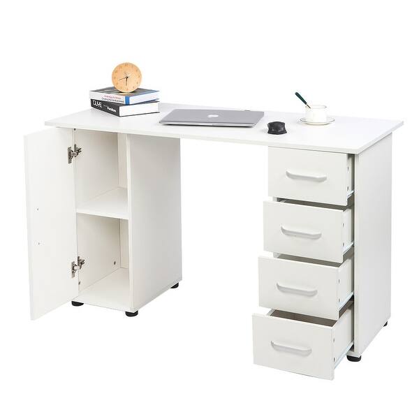 Home Office Use Computer Desk With Four Drawers - Bed Bath & Beyond ...