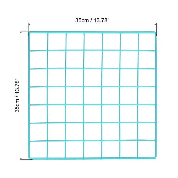 14x14" Wire Grid Panel, Metal Mesh Wall Decor Decorative Panels, Blue ...