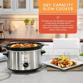 2 Qt Oval Stainless Steel Slow Cooker - Bed Bath & Beyond - 37688176
