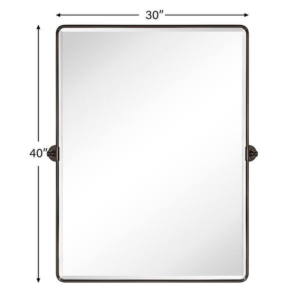 TEHOME Woodvale Rectangle Vertical Metal Wall Mirrors - On Sale - Bed ...