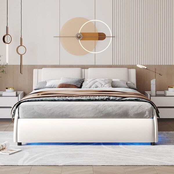 Faux leather small double bed store