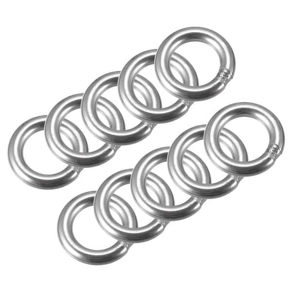 304 Stainless Steel Welded O Ring 30mm Outer Dia. 6mm Thickness 10pcs ...