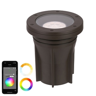 WAC Lighting 5831-CS Single Colorscaping 6" Wide 12V LED In-Ground ...